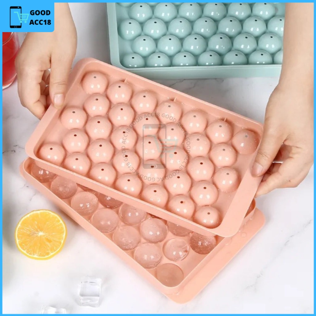 Jual Cetakan Es Batu Bulat 33 Slot Alat Cetakan ES Pudding Jelly Agar ...