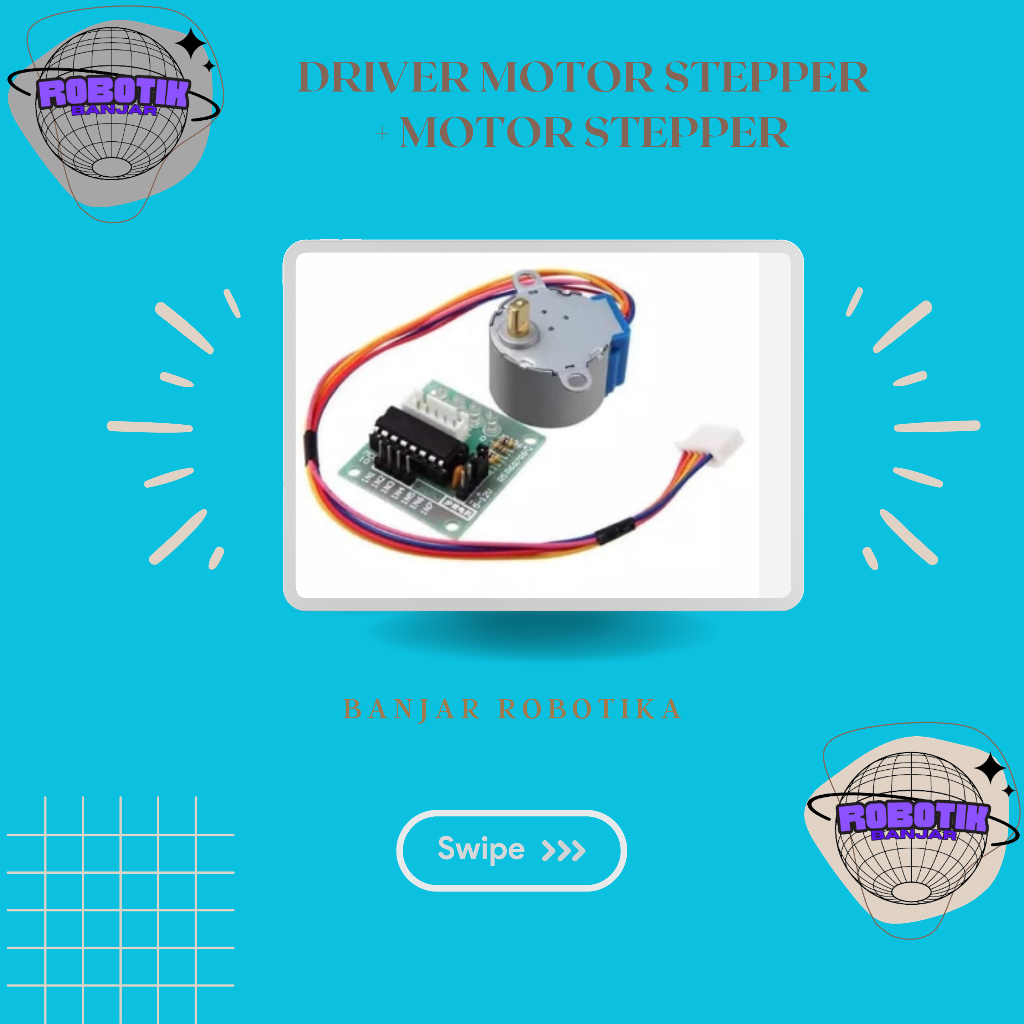 Jual Driver Motor Stepper 5V Board plus Motor Stepper 5V 4 Phase ...