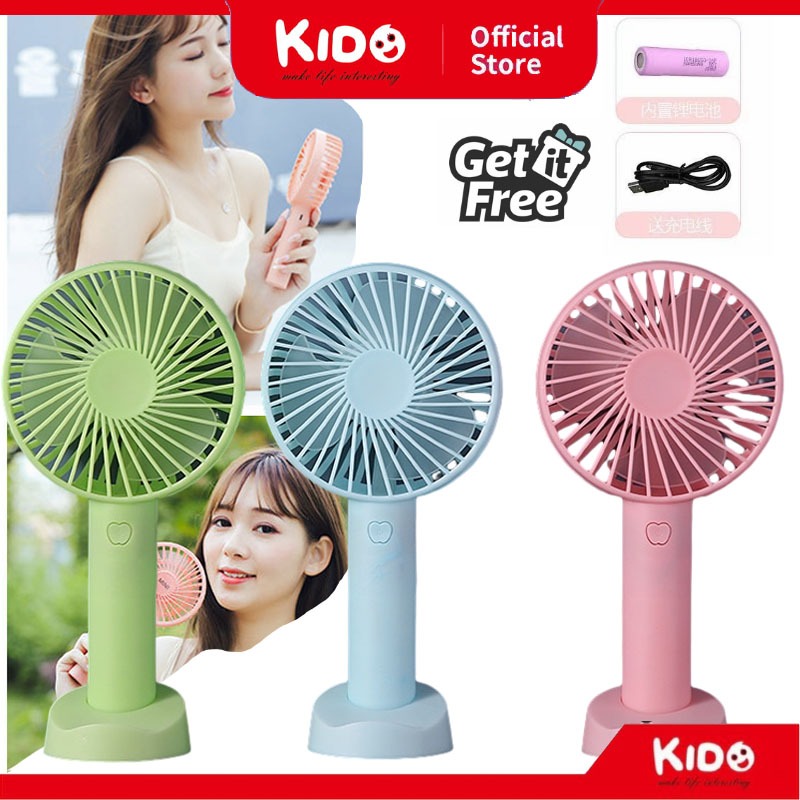 Jual 1200 mAh 3 Gear KIpas Angin Kecil Mini Fan USB Charge cas portable ...
