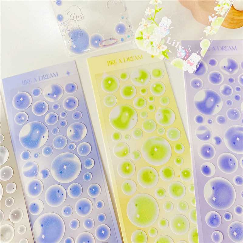 Jual EG-Glitter Bubble Stickers Diy stiker Stiker Foto Dekoratif ...
