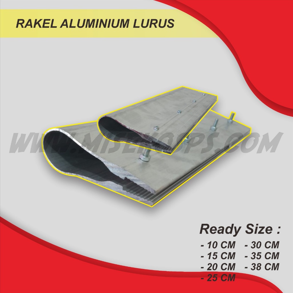 Jual GAGANG RAKEL SABLON ALUMUNIUM LURUS SQUEEGEE | Shopee Indonesia