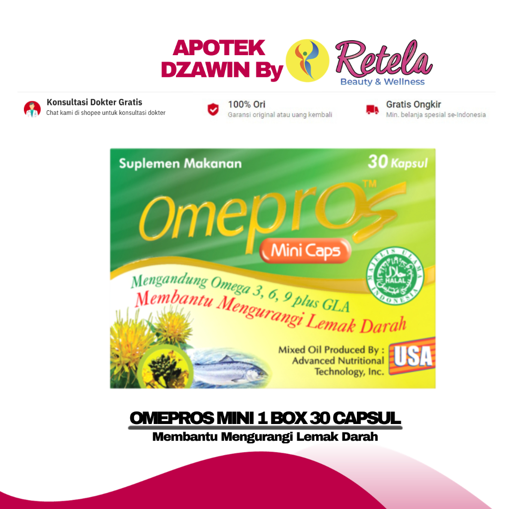 Jual OMEPROS MINI CAPS ISI 30 CAPSUL | Shopee Indonesia