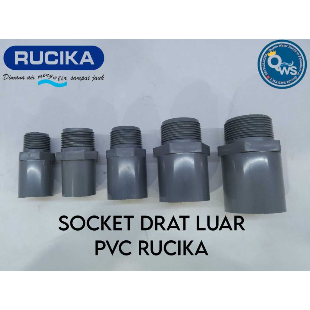 Jual Fitting Drat Luar/ Sambungan PVC Rucika Socket Drat Luar Varian ...