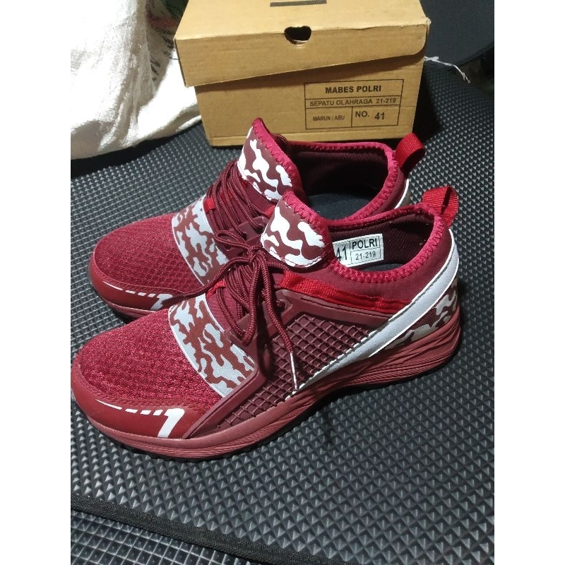 Jual Sepatu Olahraga ALRI Polri / Polisi Merah OriginaL | Shopee Indonesia