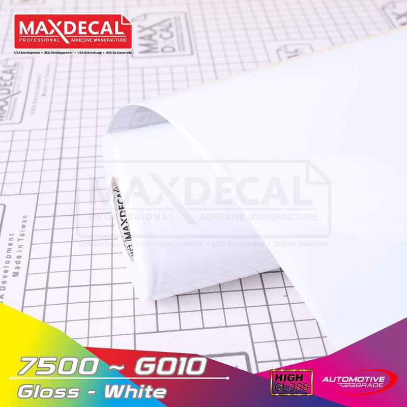 Jual Stiker Vinyl Glossy white / putih kilat L 45cm | Shopee Indonesia