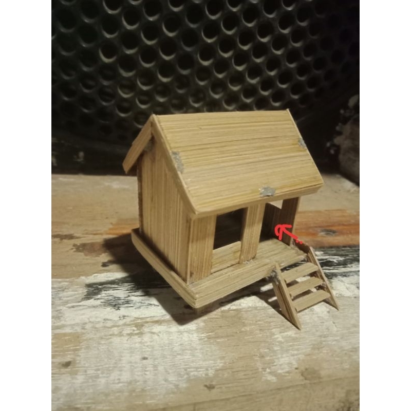Jual miniatur tumah bambu aquascape mirah | Shopee Indonesia