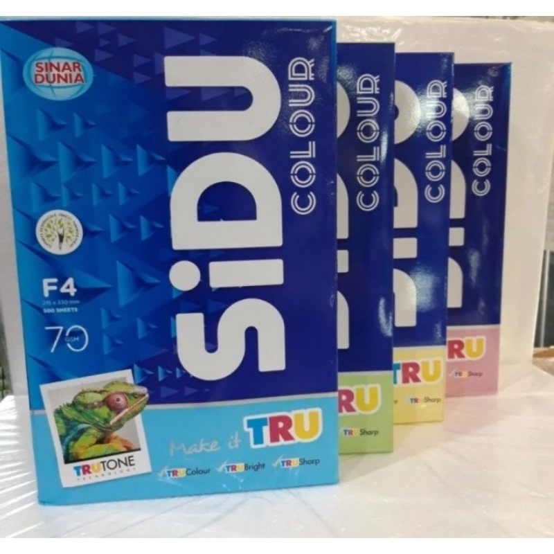 Jual Kertas HVS F4 Folio Warna Sidu Colour Multi Purpose Paper | Shopee Indonesia