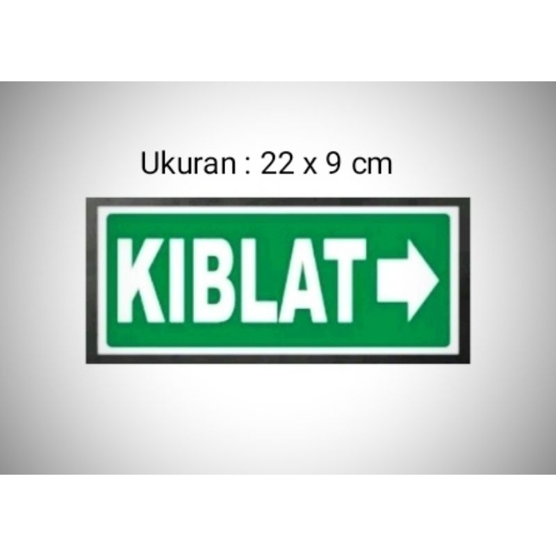 Jual Acrylic Sign label " KIBLAT" Sign Board Akrilik | Shopee Indonesia