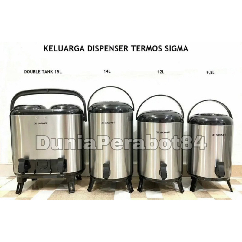 Jual SIGMA - Dispenser Termos Water Jug Air Panas / Dingin Sigma 9,5 ...