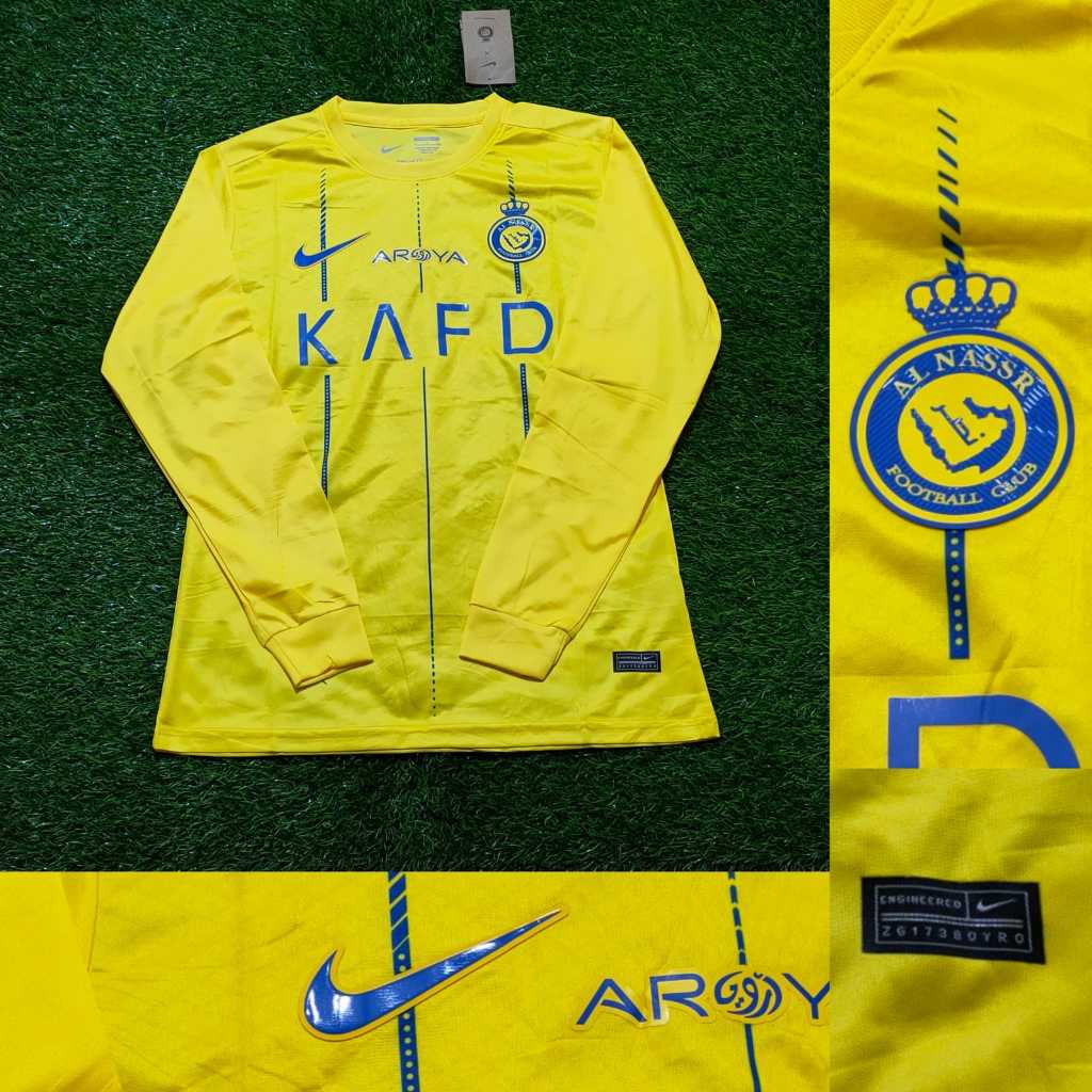 Jual Jersey Bola Al Nassr Home Longsleeve 2023 2024 Grade Ori Import