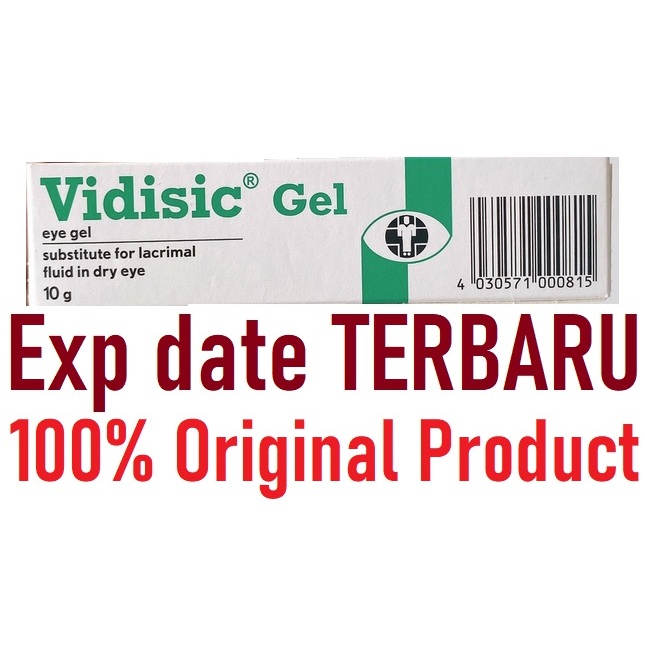 Jual Vidisic Gel 10g Salep Mata Kering Iritasi Eye Gel 10gr | Shopee ...