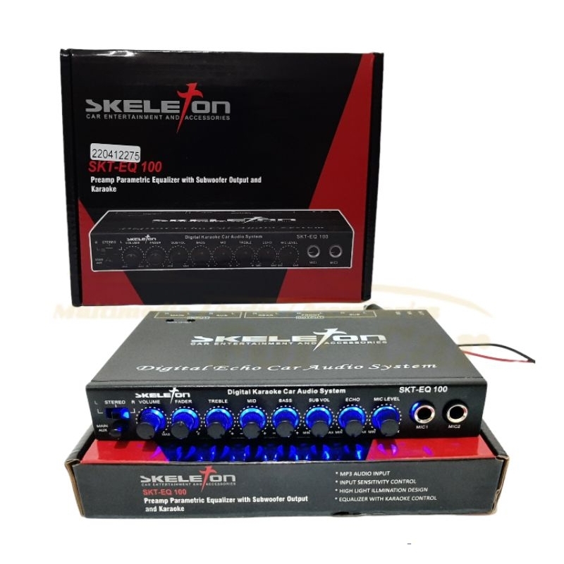 Jual Parametric Preamp Equalizer Karaoke Skeleton EQ100 | Shopee Indonesia