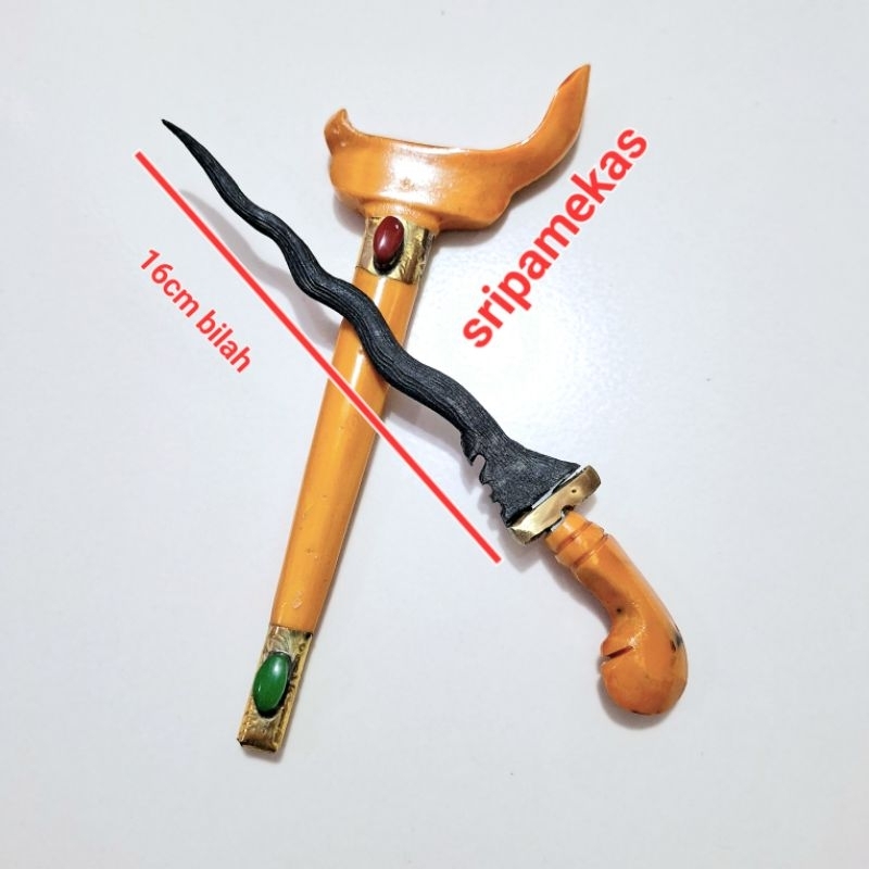 Jual keris permata kuning 23cm | Shopee Indonesia
