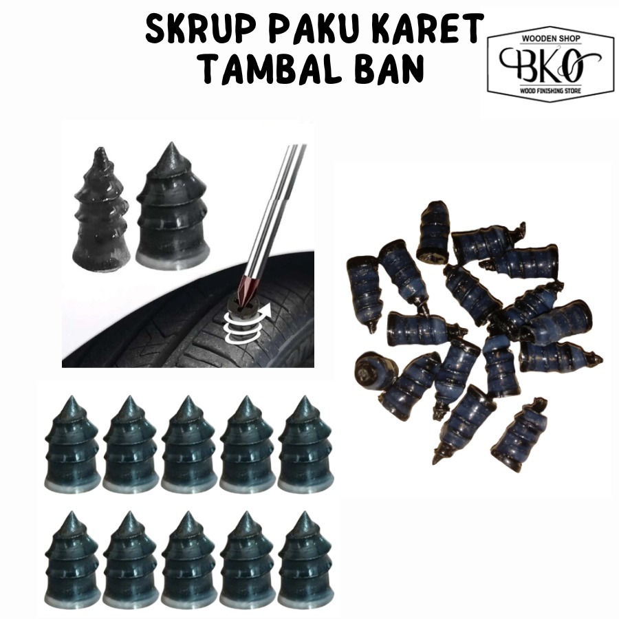 Jual Skrup Paku Karet Tambal Ban Tubeless Motor Mobil Ukuran Small ...