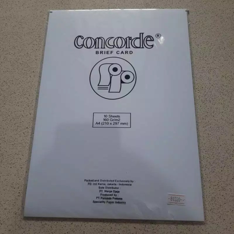 Jual Kertas Concorde 160 gr (10 Lembar) | Shopee Indonesia