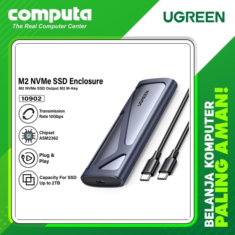 Jual Ugreen Casing SSD M.2 NVME 2230/2242/2260/2280 Enclosure 10902 ...