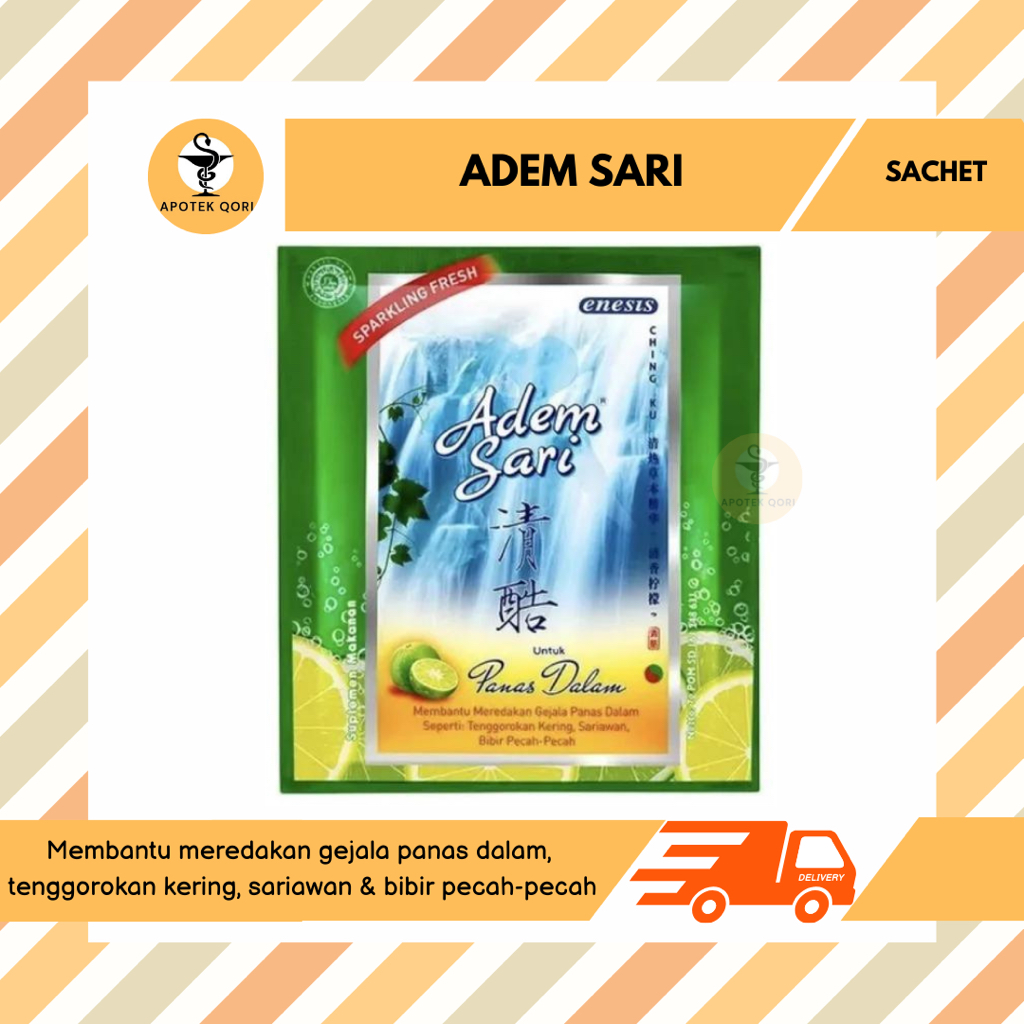 Jual ADEM SARI SACHET @ 7 GRAM/PANAS DALAM/TENGGOROKAN KERING/SARIAWAN ...