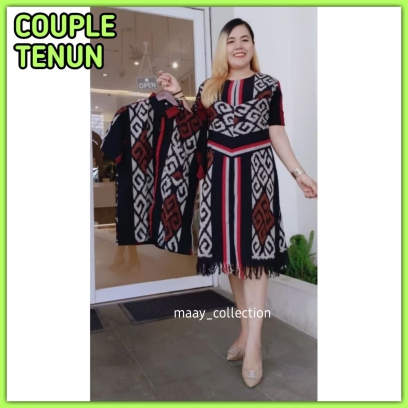 Jual Baju couple tenun etnik jepara wanita motif toraja | Shopee Indonesia