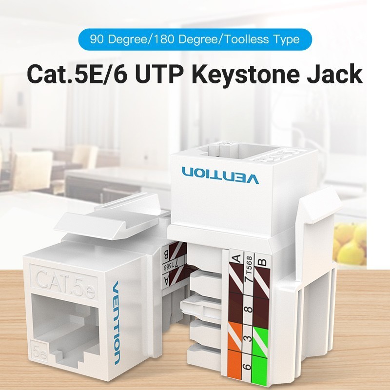 Jual Vention Connector RJ45 Cat 5e/6 Modular (varian) | Shopee Indonesia
