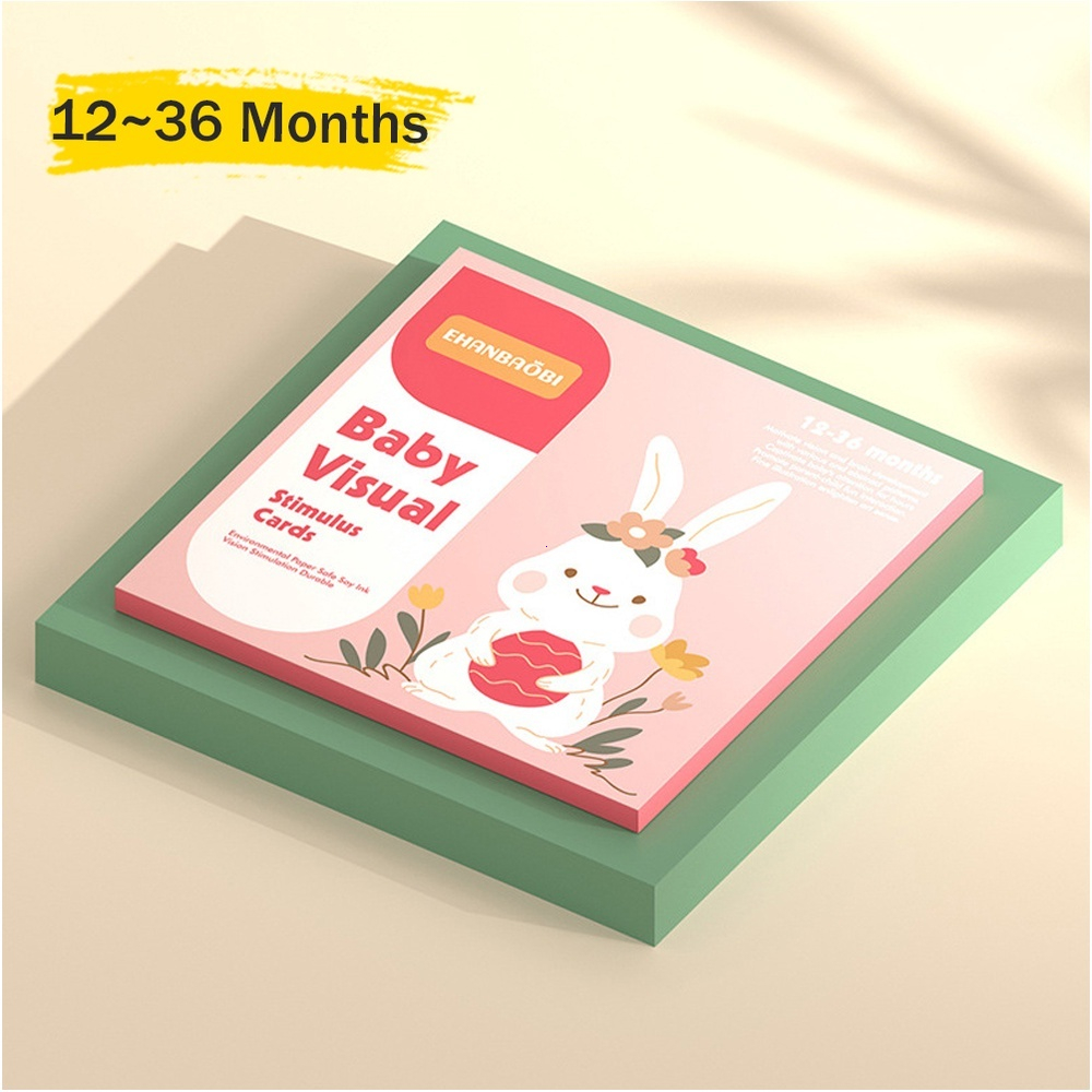 Jual FUNTOY 0-36 Month Mainan Kartu Stimulasi Visual Bayi Flashcard ...