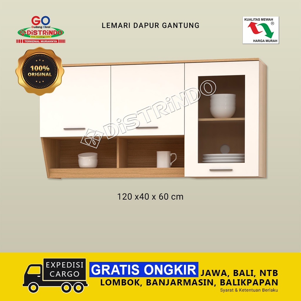 Jual DISTRINDO Kitchen set Atas 3Pintu Minimalis Kabinet Dapur Rak ...