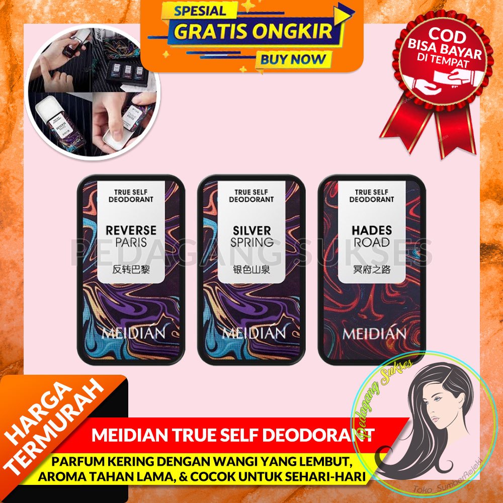 Jual MEIDIAN PARFUM TRUE SELF DEODORANT Set 3 Perfume for women and men ...