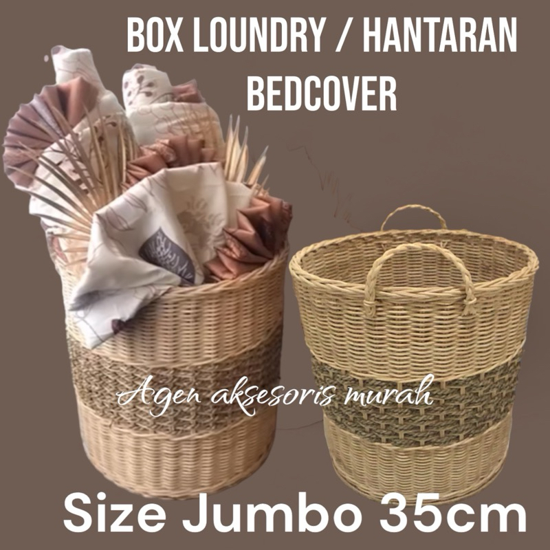 Jual Box Rotan Keranjang Loundry diameter 35cm | Shopee Indonesia