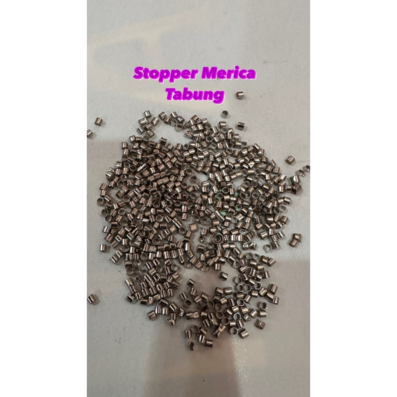 Jual Stopper Merica (penjepit tali) Bulat dan Tabung untuk kalung ...