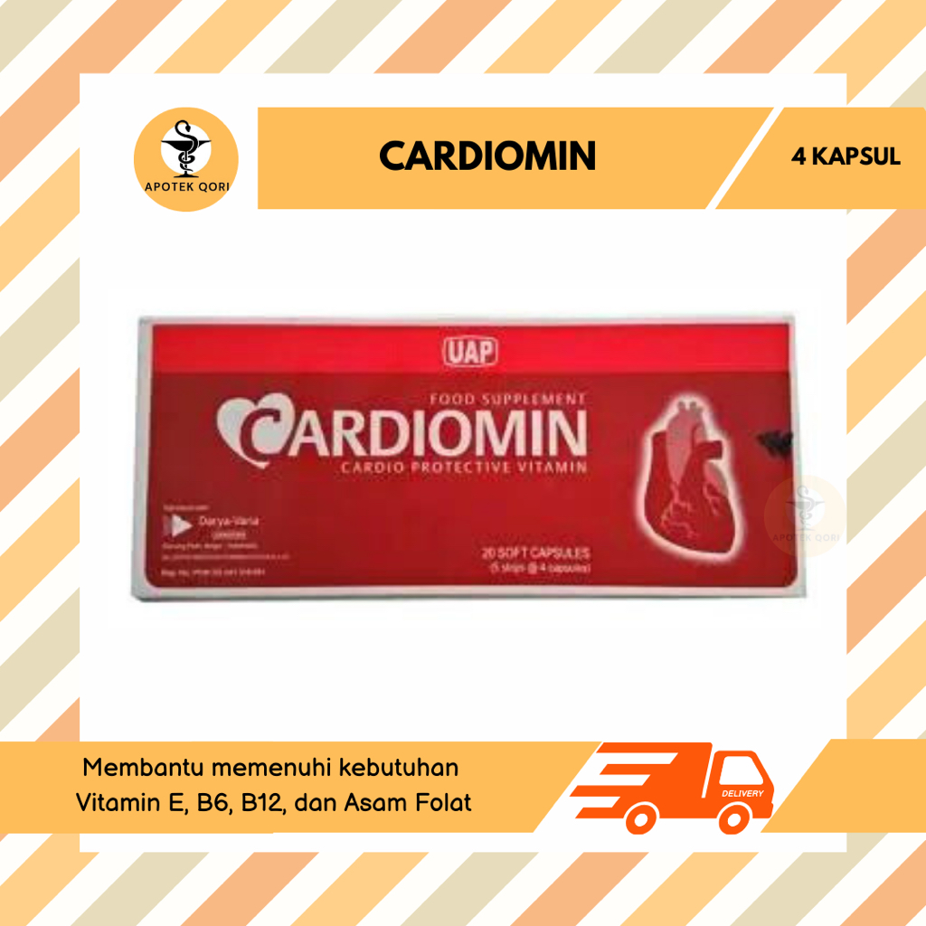 Jual CARDIOMIN STRIP @ 4 KAPSUL | Shopee Indonesia