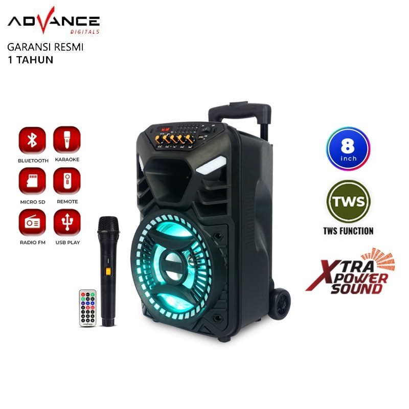 Jual Speaker Bluetooth Advance K881 Speaker PA Hi Fi Portable | Shopee Indonesia