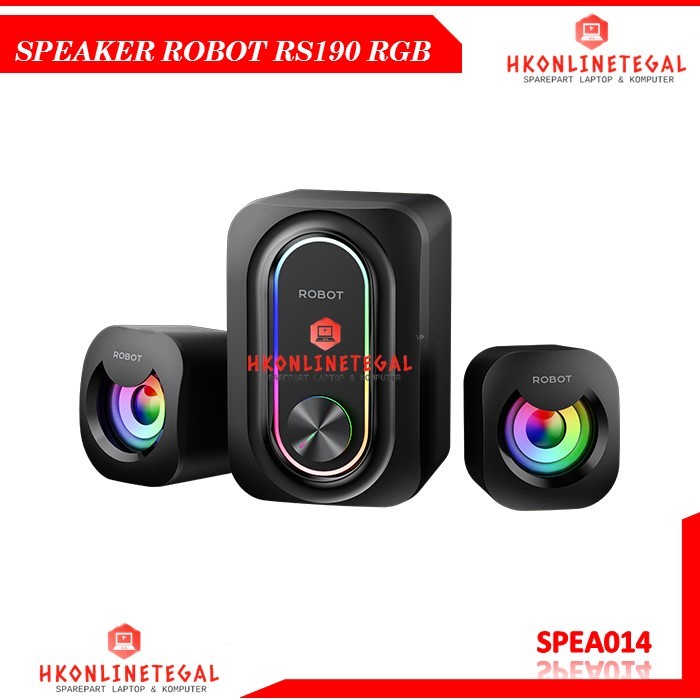 Jual Speaker ROBOT RS190 usb RGB - HITAM | Shopee Indonesia