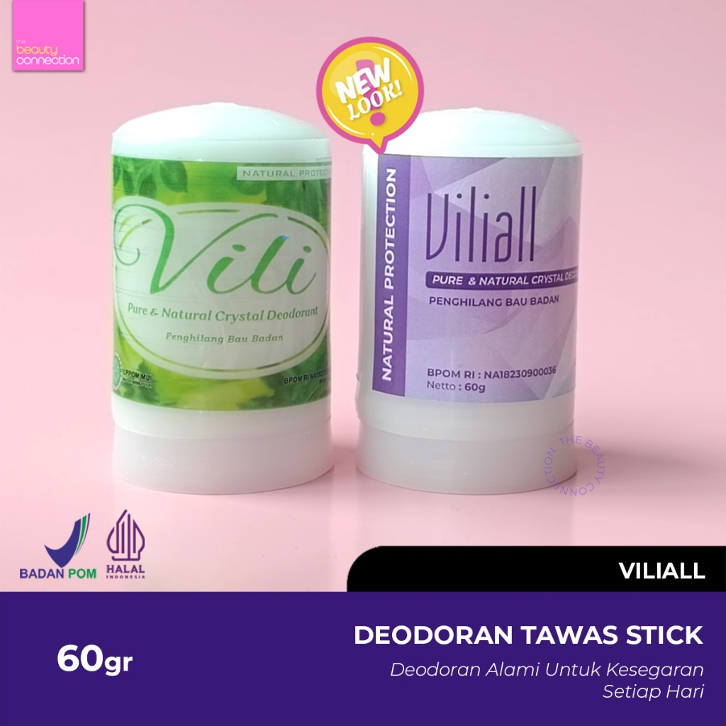 Jual Deodorant Alami Batu Tawas Vili - 60g [BPOM HALAL] - STICK ...