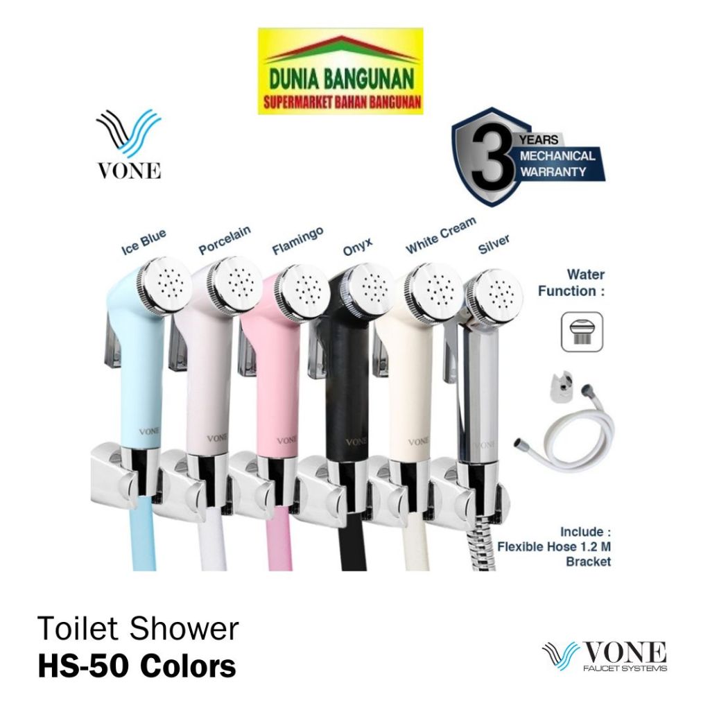 Jual Jet Shower VONE HS-50 Toilet Set Washer Bidet Cebok Kloset Closet ...