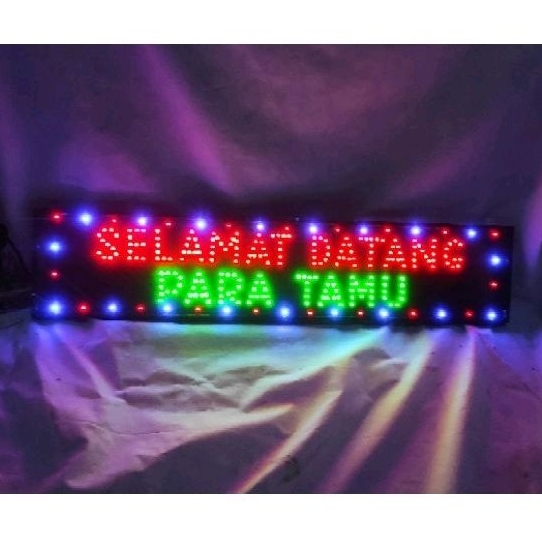 Jual papan lampu led Tulisan SELAMAT DATANG PARA TAMU | Shopee Indonesia