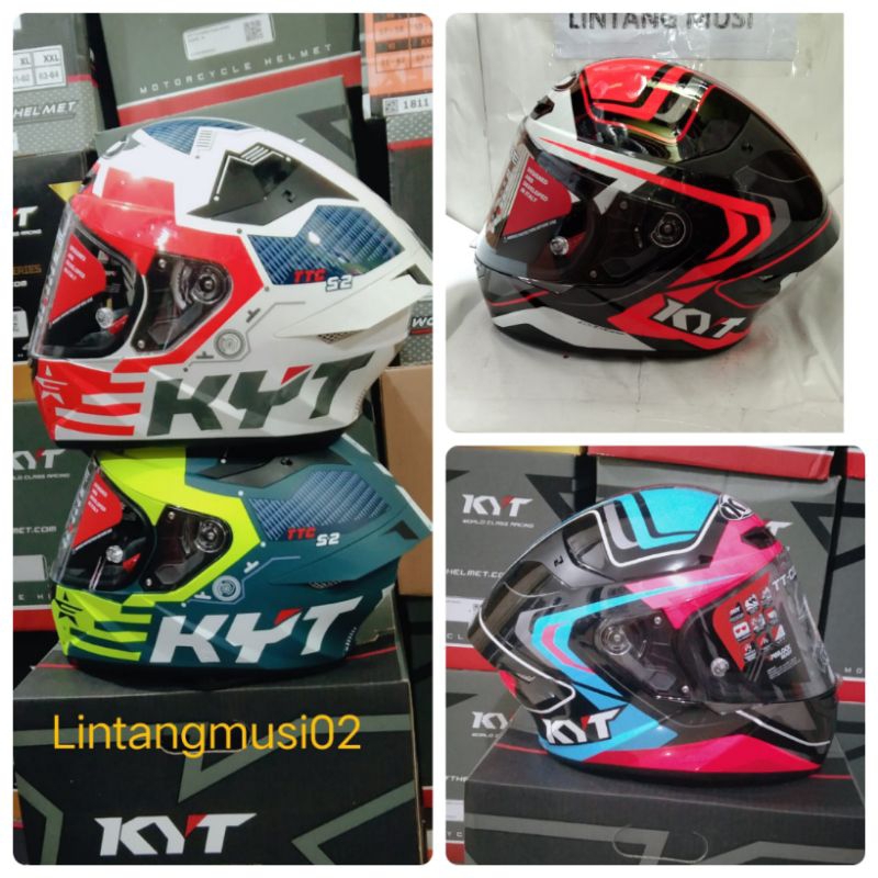 Jual Helm KYT TTC motif fuselage/overtech | Shopee Indonesia
