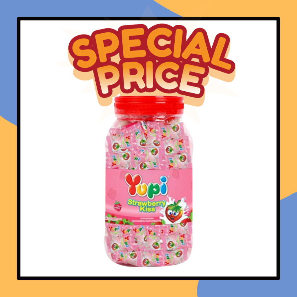 Jual Permen Yupi Strawberry Toples 300gr JellyToples Murah | Shopee ...