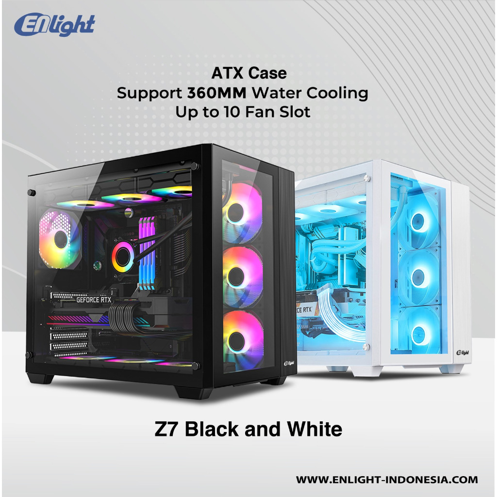 Jual Casing Enlight Z7 - Micro ATX ATX Gaming Case Support 360mm ...