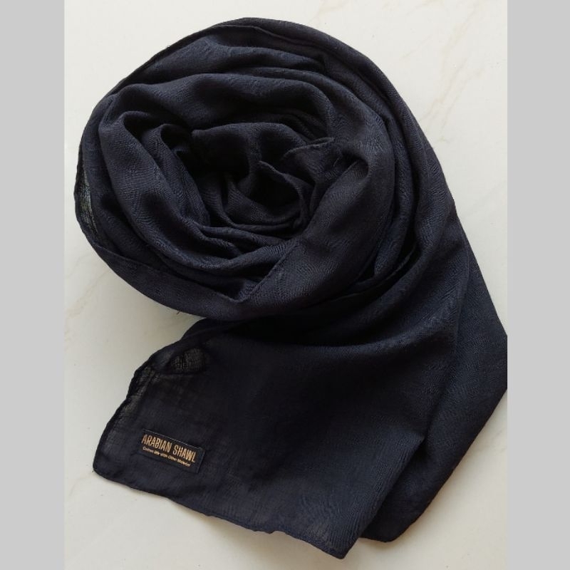 Jual Pashmina Shirin Hitam Jahit Tepi | Pashmina Kasmir Rawis | Pasmina ...