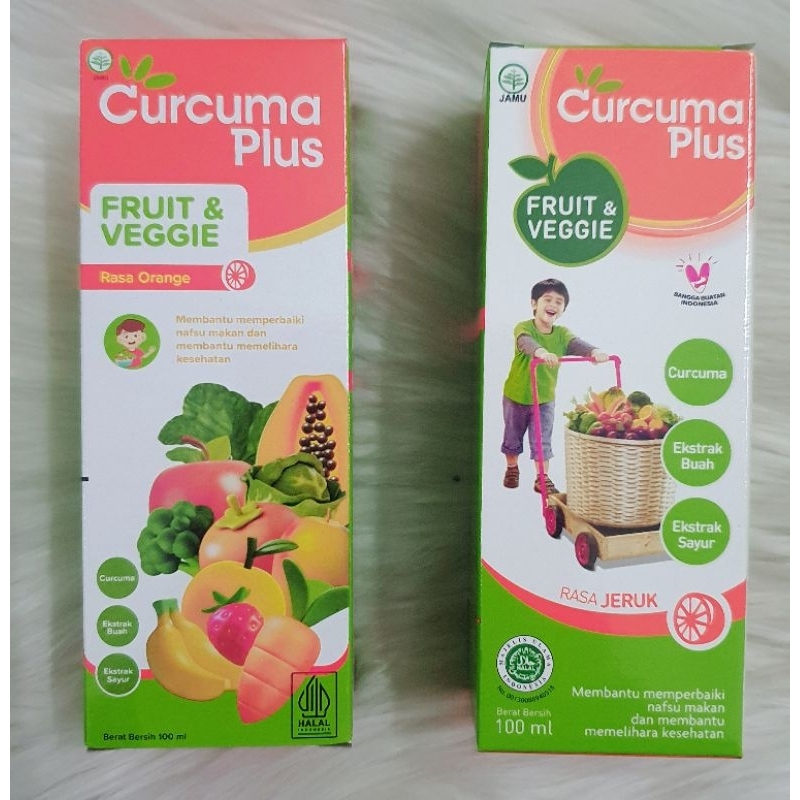 Jual CURCUMA PLUS FRUIT & VEGGIE ISI 100ML | Shopee Indonesia