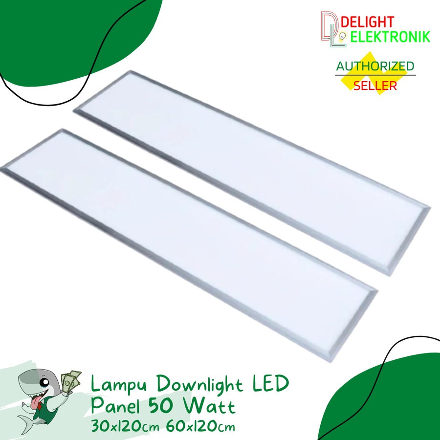 Jual Lampu Downlight LED Panel 50W Watt 30x120cm 60x120cm | Shopee ...