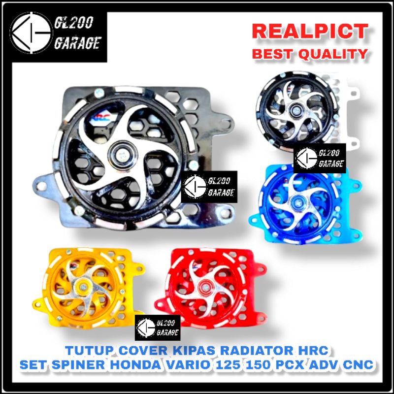 Jual TUTUP COVER KIPAS RADIATOR HRC SET SPINNER SPINER HONDA VARIO 125 ...
