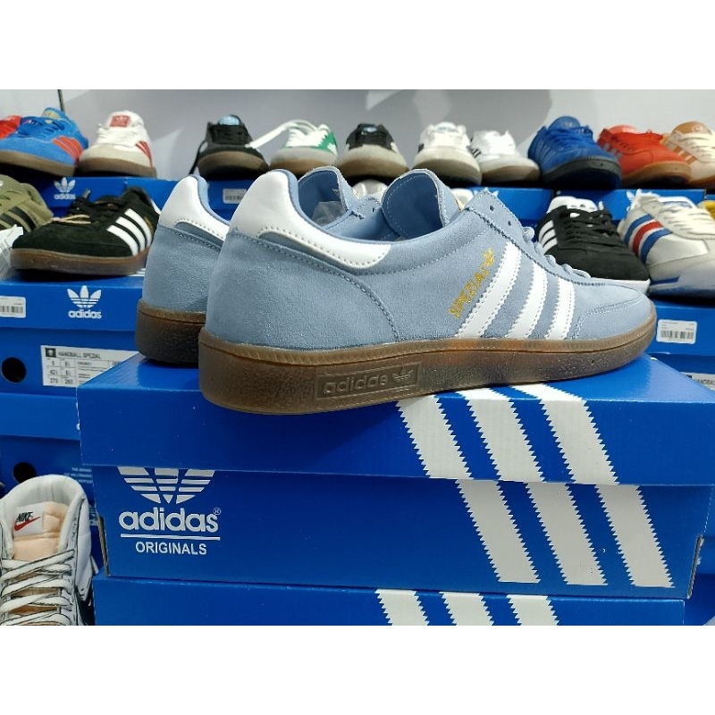Jual Sepatu Sneakers Adidas Handball Spezial Blue Ice Made In Myanmar ...