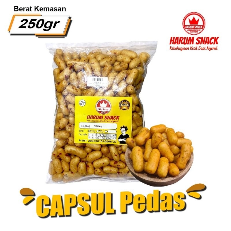 Jual CAPSUL IKAN PEDAS 250 gram [Harum Snack Official] | Shopee Indonesia