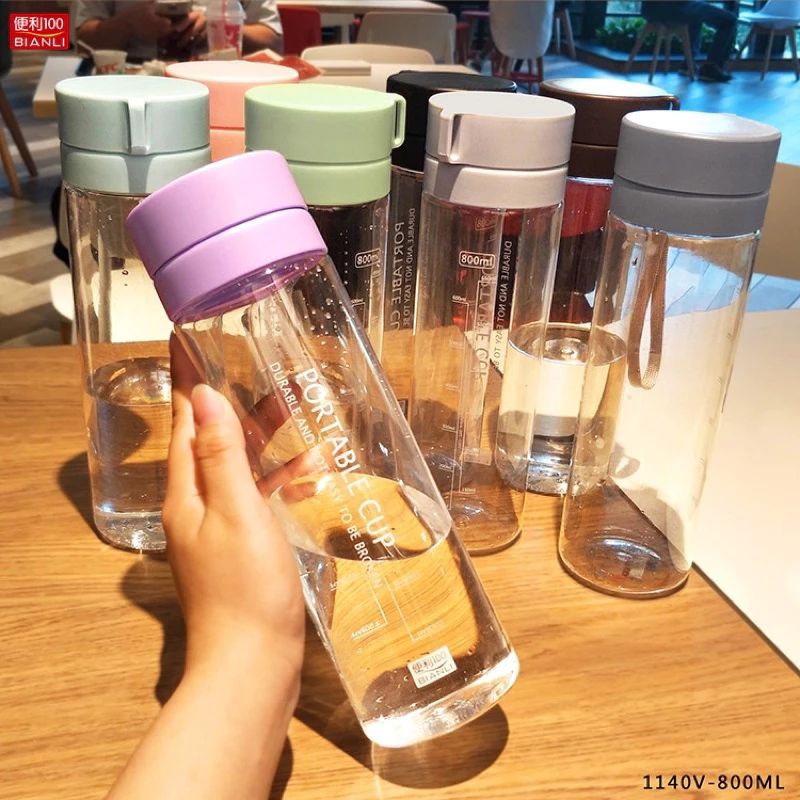 Jual BOTOL MINUM PLASTIK PORTABEL CUP Botol Minum Portable Bottle ...