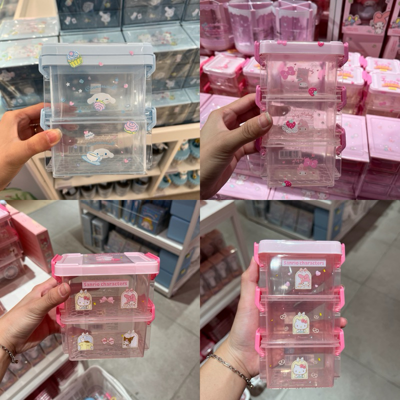 Jual Miniso x Sanrio‼️ Storage Box Three Layers & Double Layers Sanrio ...