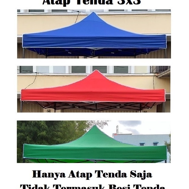 Jual PROMO!! Atap Tenda Lipat 3x3 - Bahan Polyester 420D. | Shopee ...