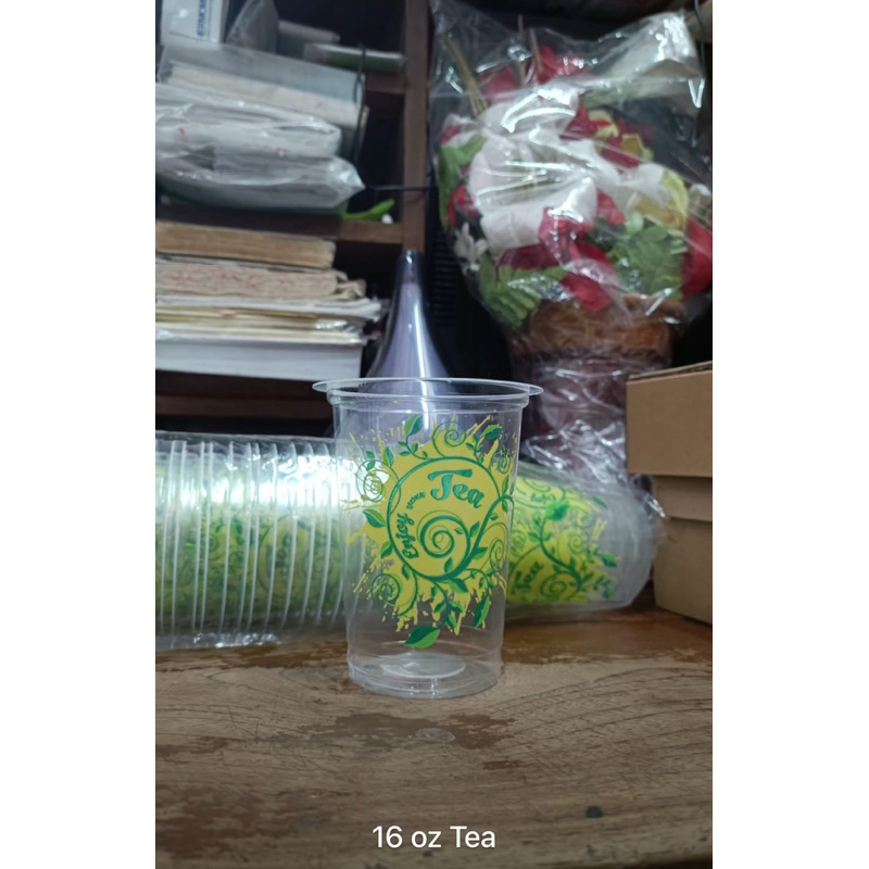 Jual Cup Plastik Teh Enjoy Tea/ Simple Of Tea/ Teh Poci/ Es teh 16 oz ...