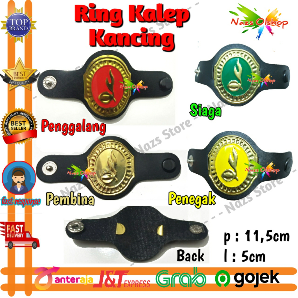 Jual Ring Kalep Kancing Kacu Dasi Pramuka Siaga Penggalang Penegak ...