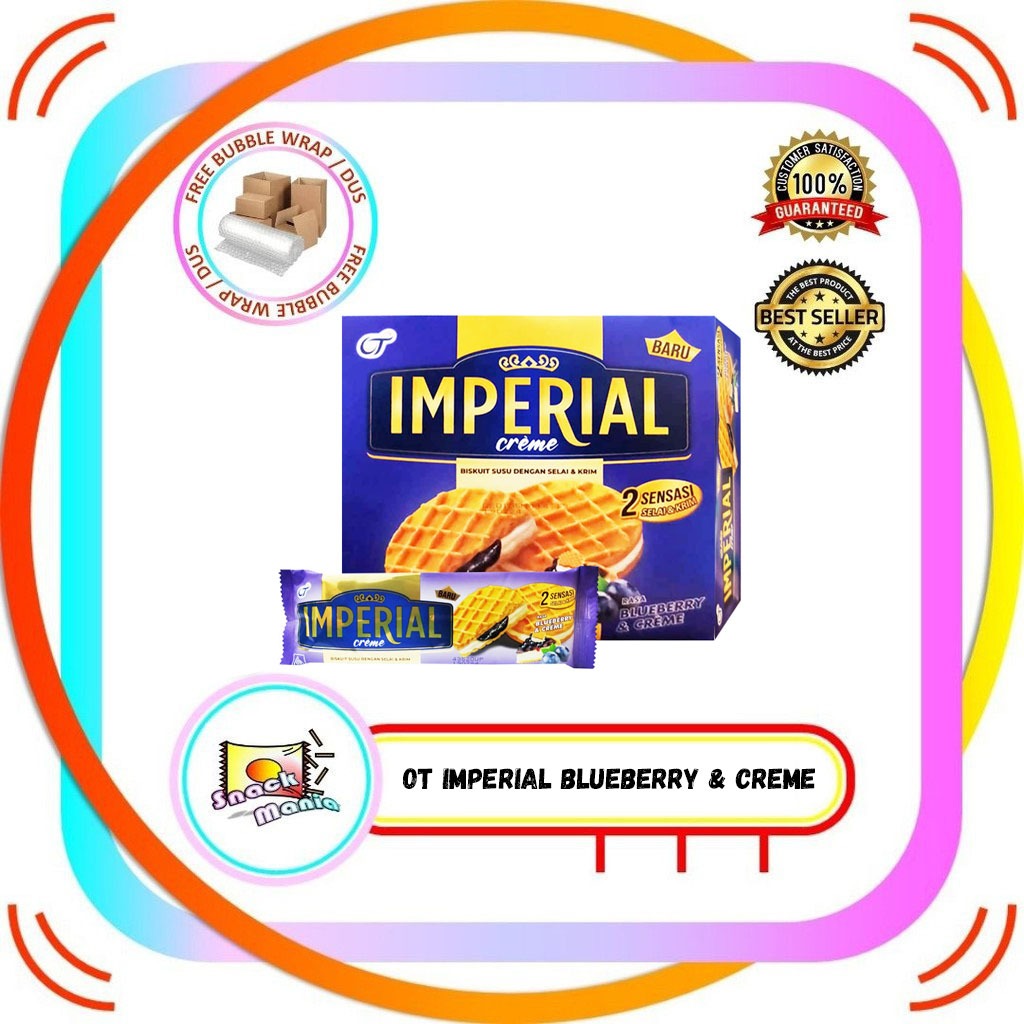 Jual Imperial Creme Blueberry Biscuit 27 gr BOX Biskuit Selai Bluberi OT | Shopee Indonesia