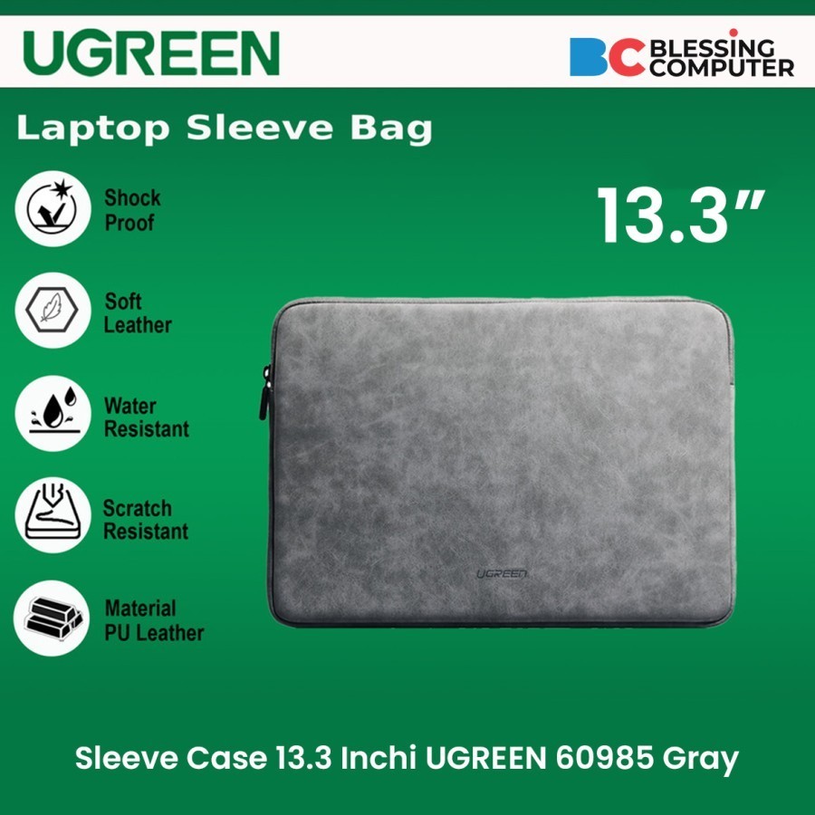 Jual Sleeve Case 13.3 Inchi UGREEN 60985 Gray | Shopee Indonesia